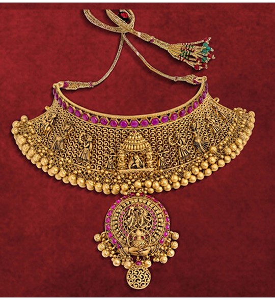 Buy Traditional Gold Choker @ krishnajewellers.com