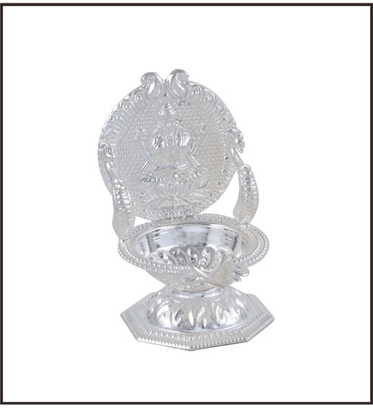 Lakshmi On Lotus Deepam Stand - Explore