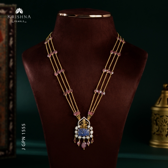 Krishna Jewellers - Gold String Ganesh Pendant